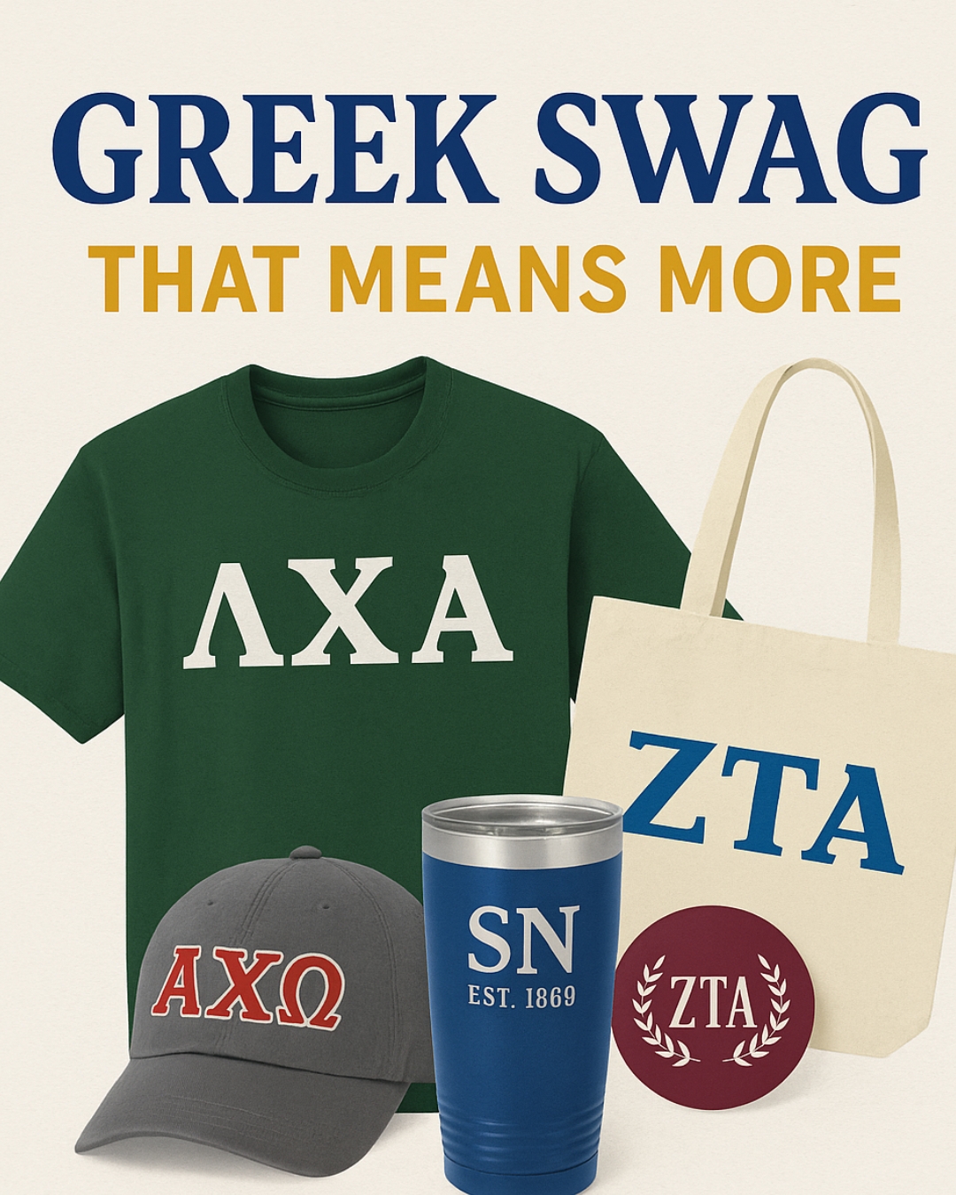 Greek Gear That Sticks | Executive Advertising